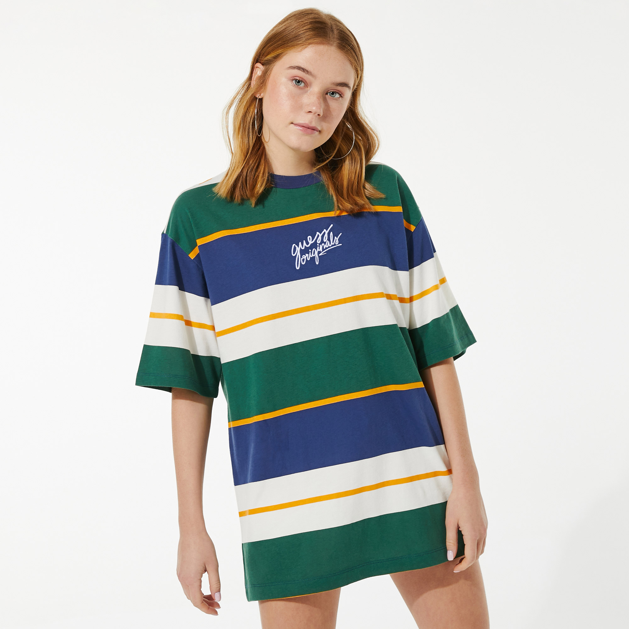 Guess Go Jenn Oversized Kadın Yeşil ElbiseMW1BI41| Occasion