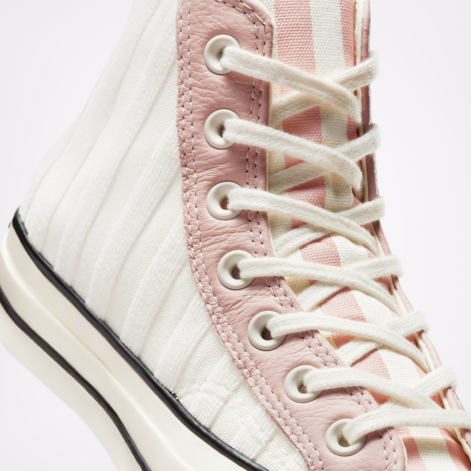 Converse Chuck 70 Striped Terry Cloth Platfrom Kadın Krem ...