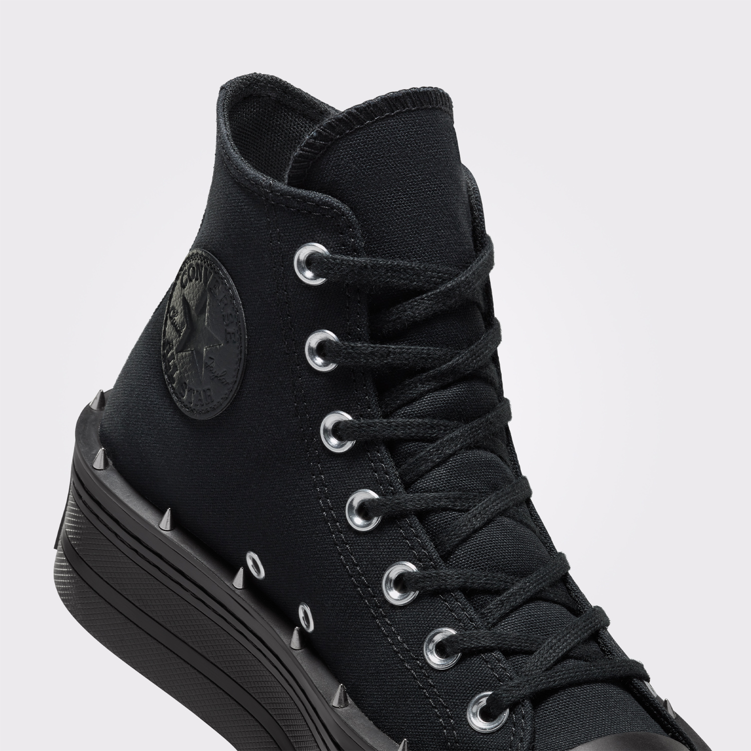Converse Chuck Taylor All Star Modern Lift Platform Studded Kadın Siyah ...