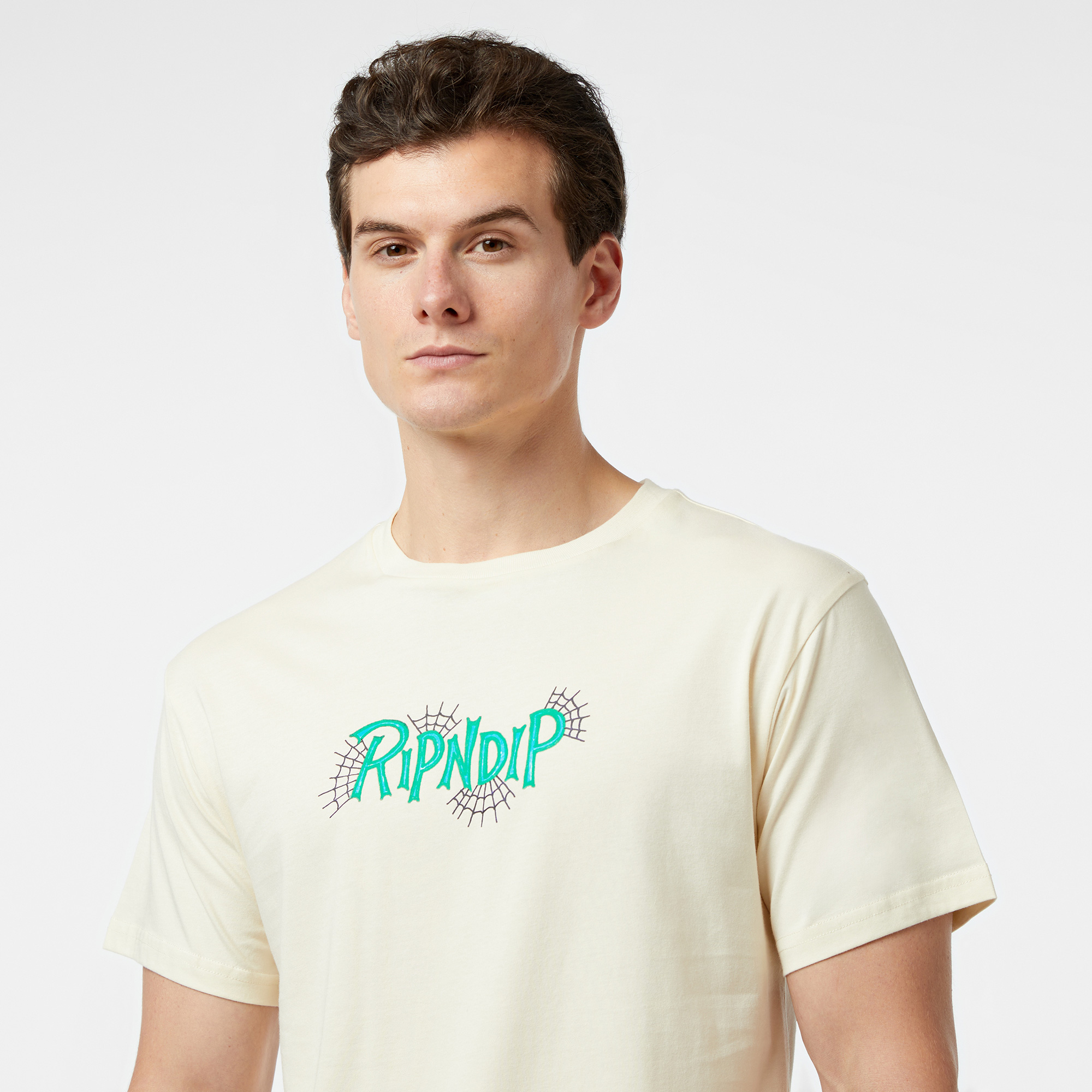 Ripndip Travis Erkek Krem T-ShirtMRNDSPR24156| Occasion