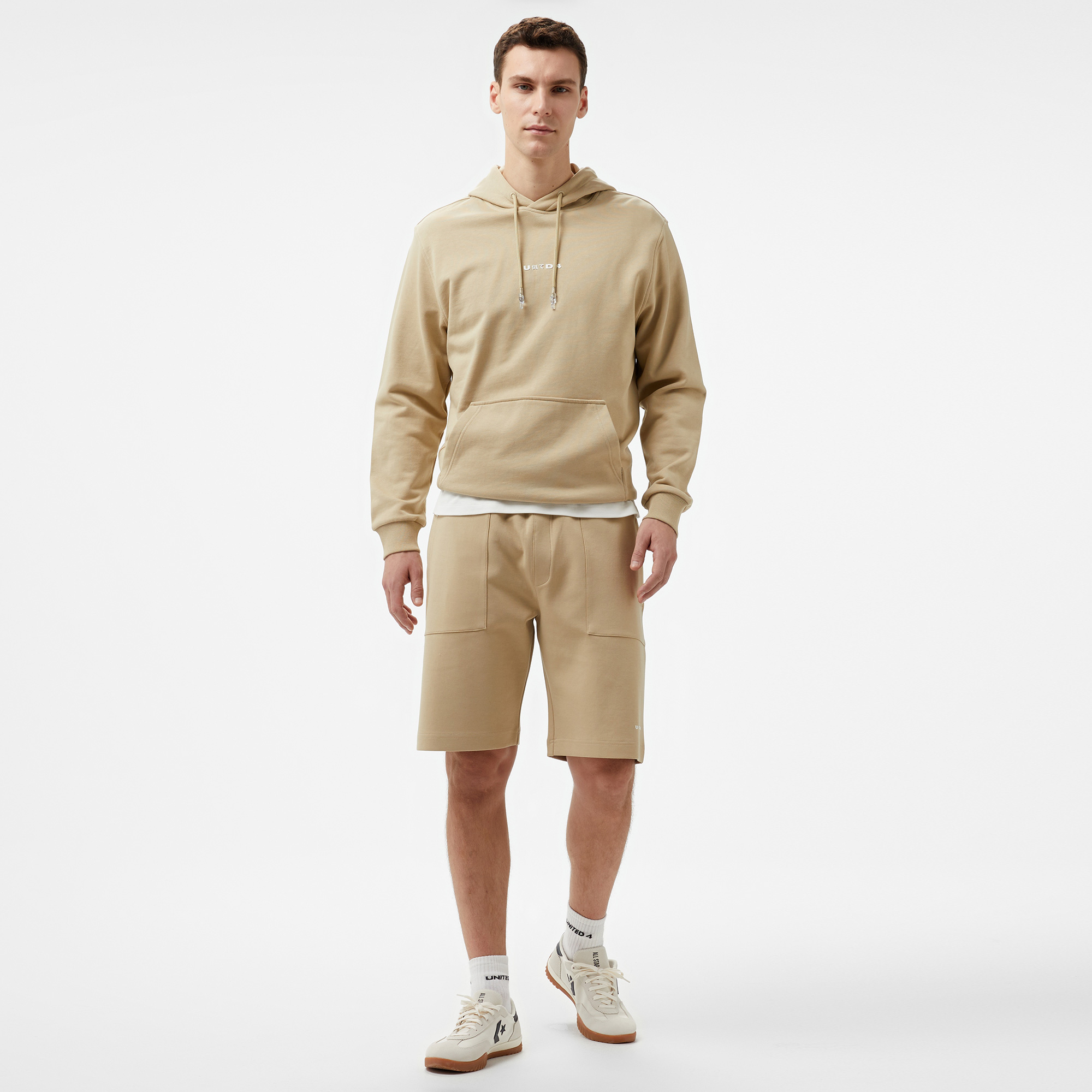 UNITED4 1.0 Essentials Erkek Bej HoodieMUHMS| Occasion
