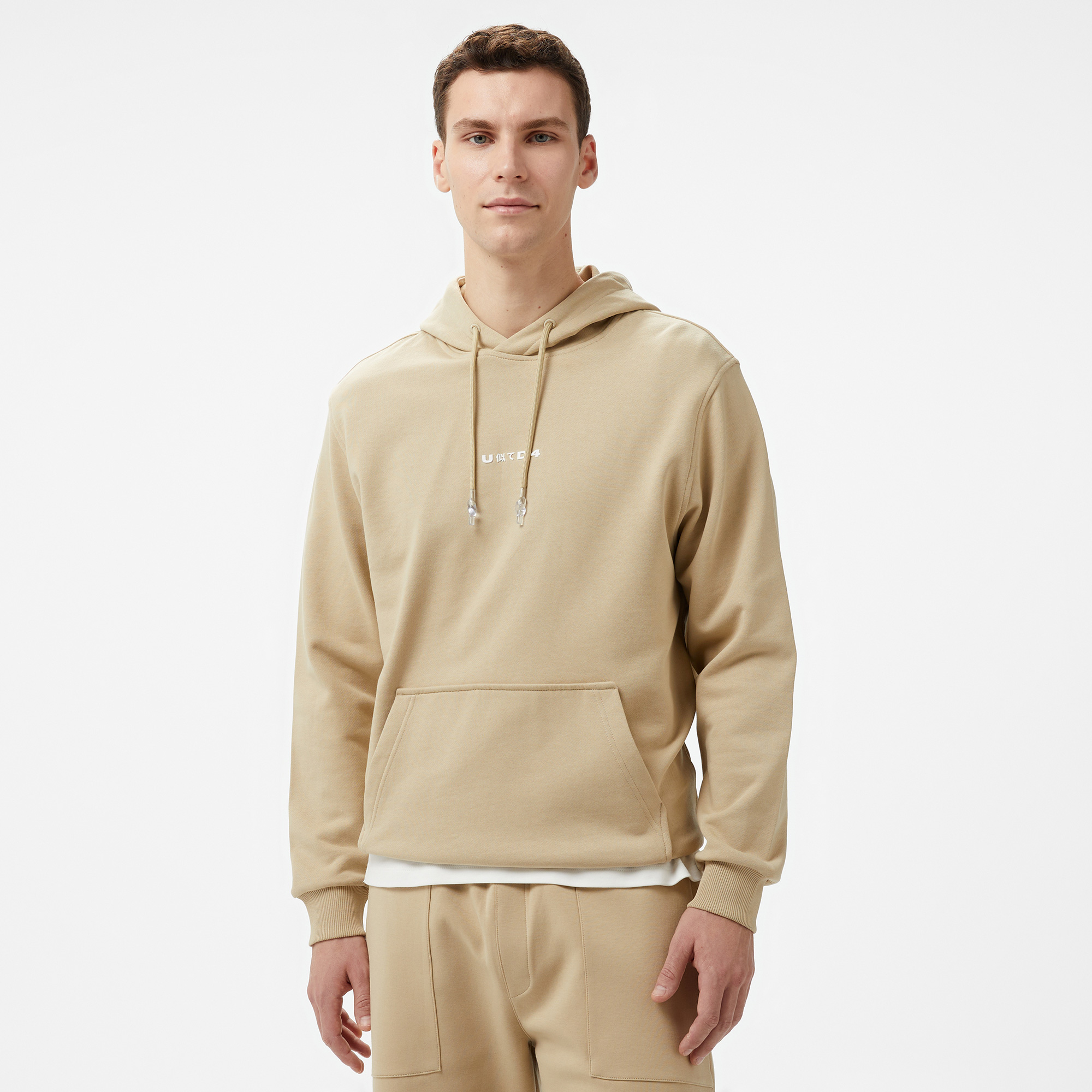 UNITED4 1.0 Essentials Erkek Bej HoodieMUHMS| Occasion