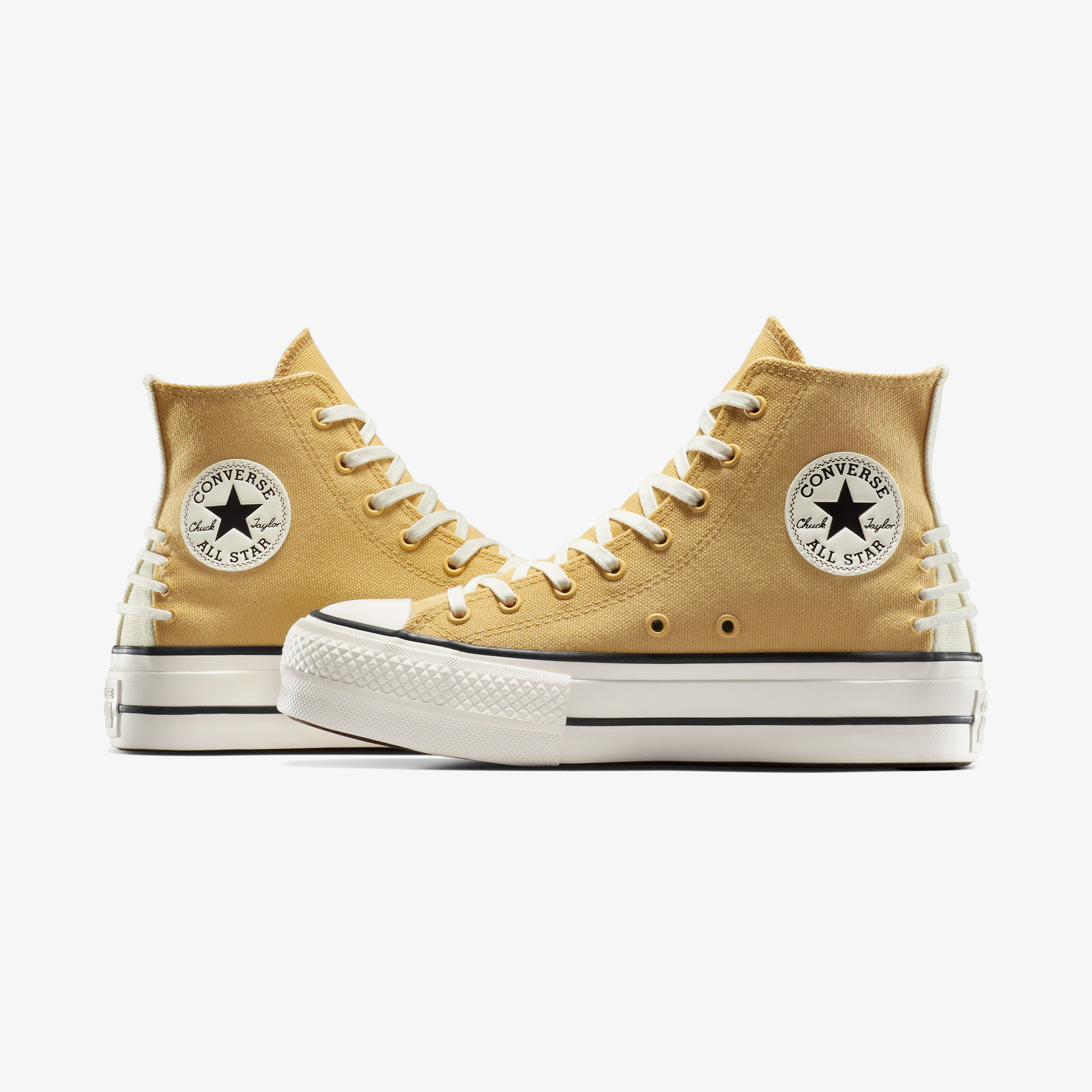 Converse Chuck Taylor All Star Lift Crafted Laces Unisex Beyaz Platform ...