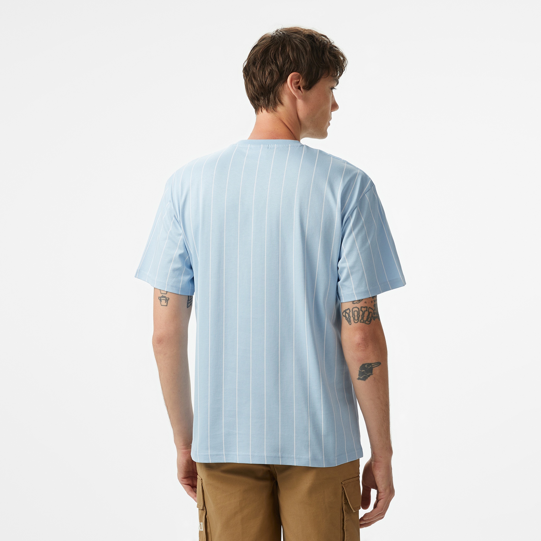 Karl Kani Small Signature Essential Pinstripe Erkek Mavi T-ShirtMKM ...