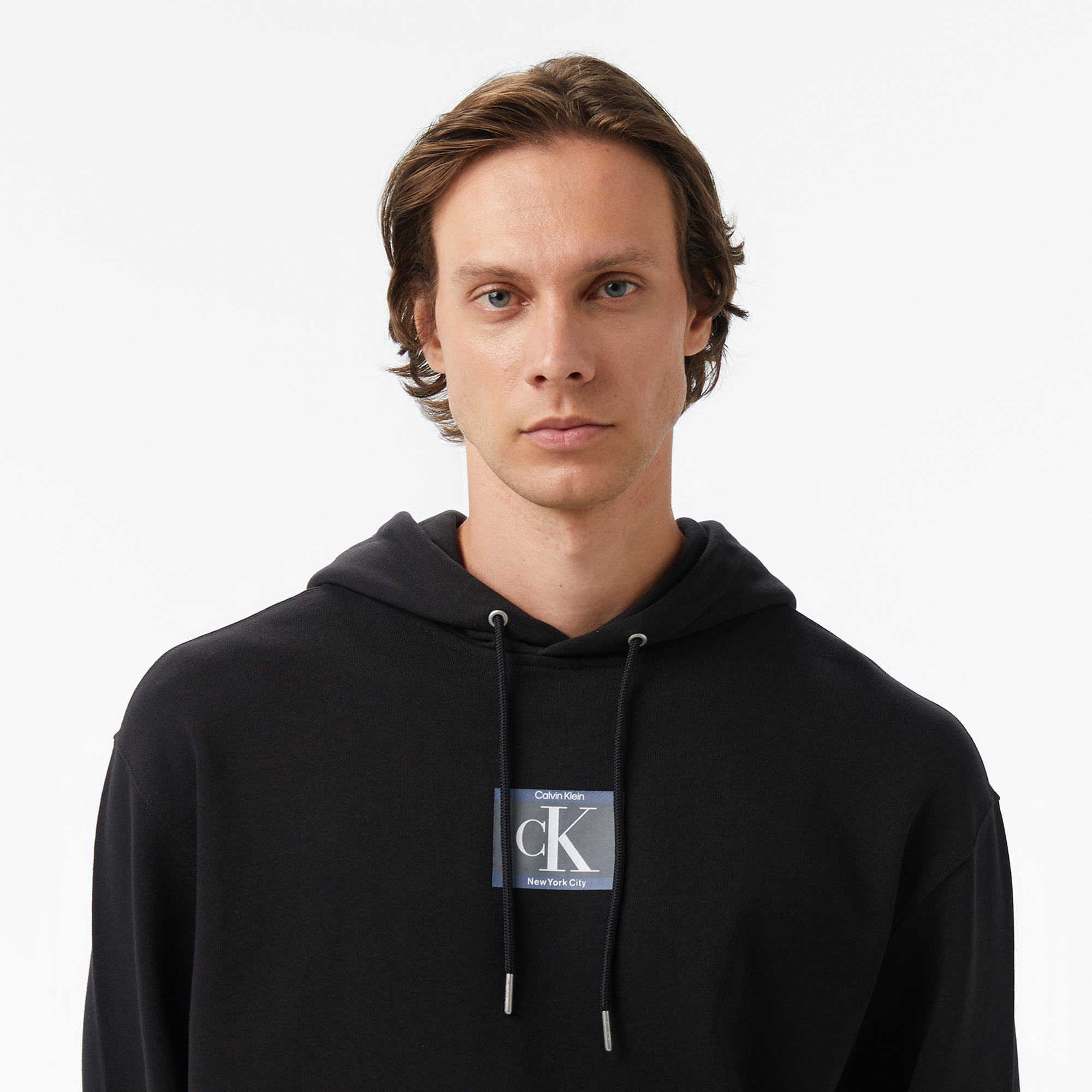 Calvin Klein Terry Box Graphic Erkek Siyah SweatshirtSLV04RC286G| Occasion