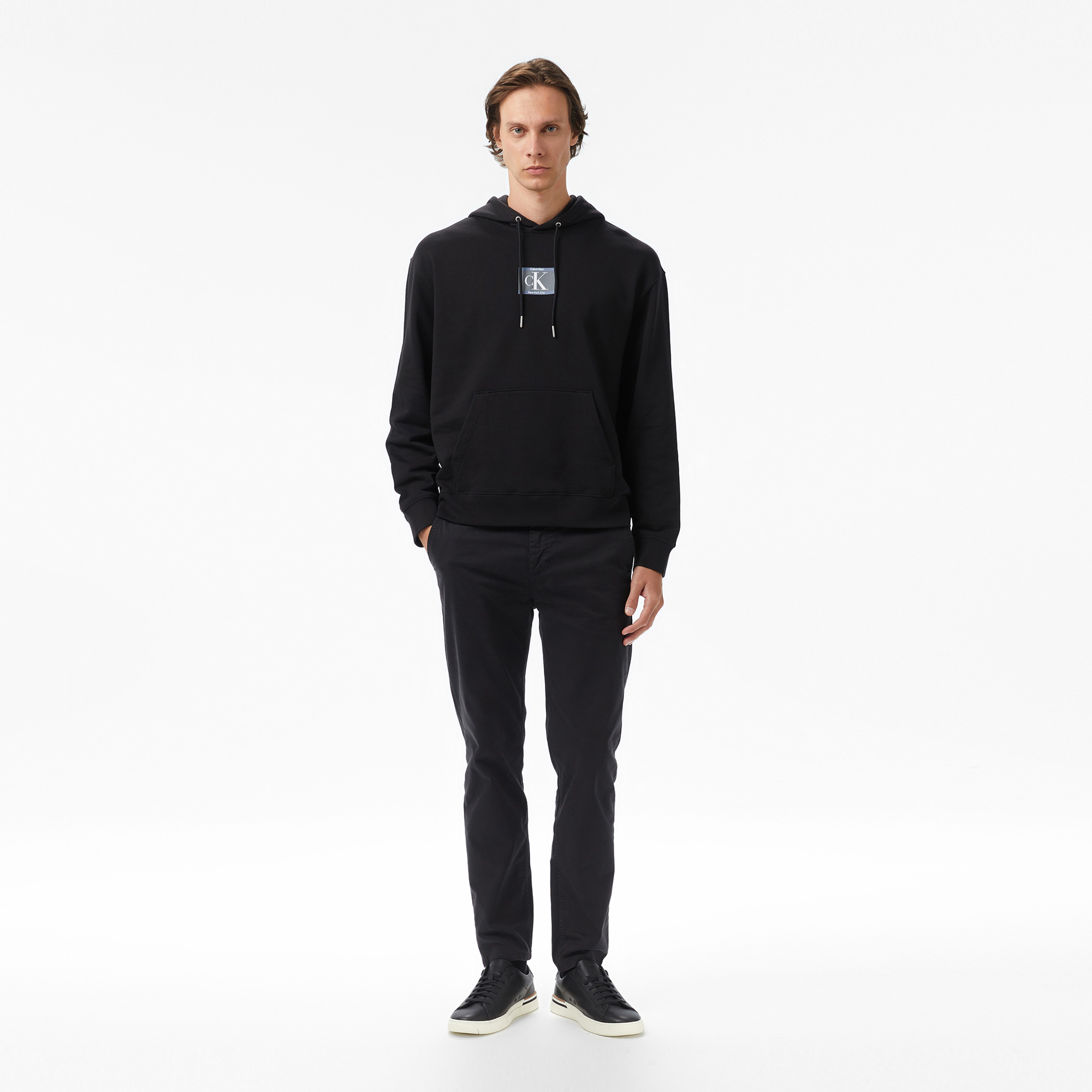Calvin Klein Terry Box Graphic Erkek Siyah SweatshirtSLV04RC286G| Occasion