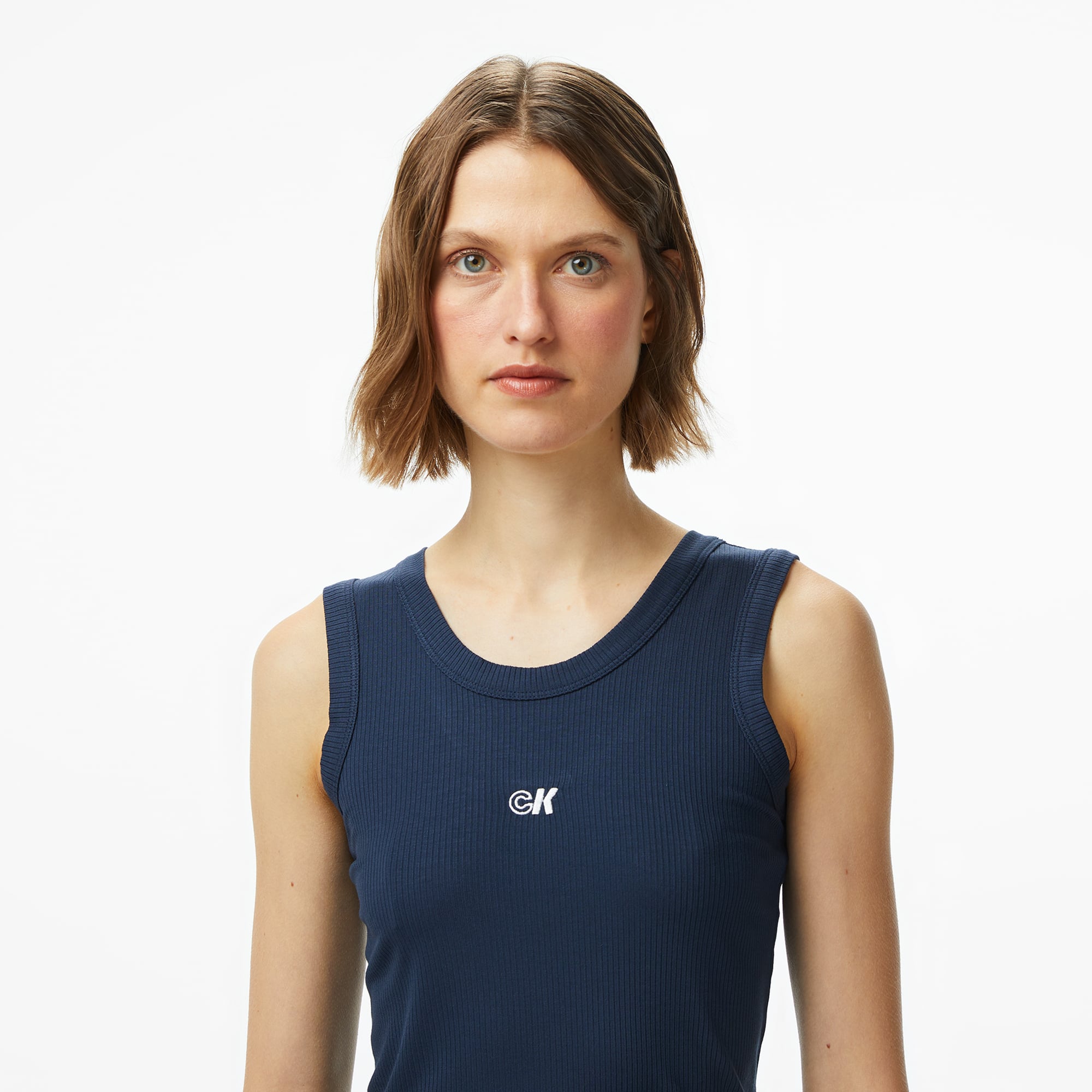 Calvin Klein Modal Tank Essential Kadın Mavi T-ShirtMLV044C900G| Occasion