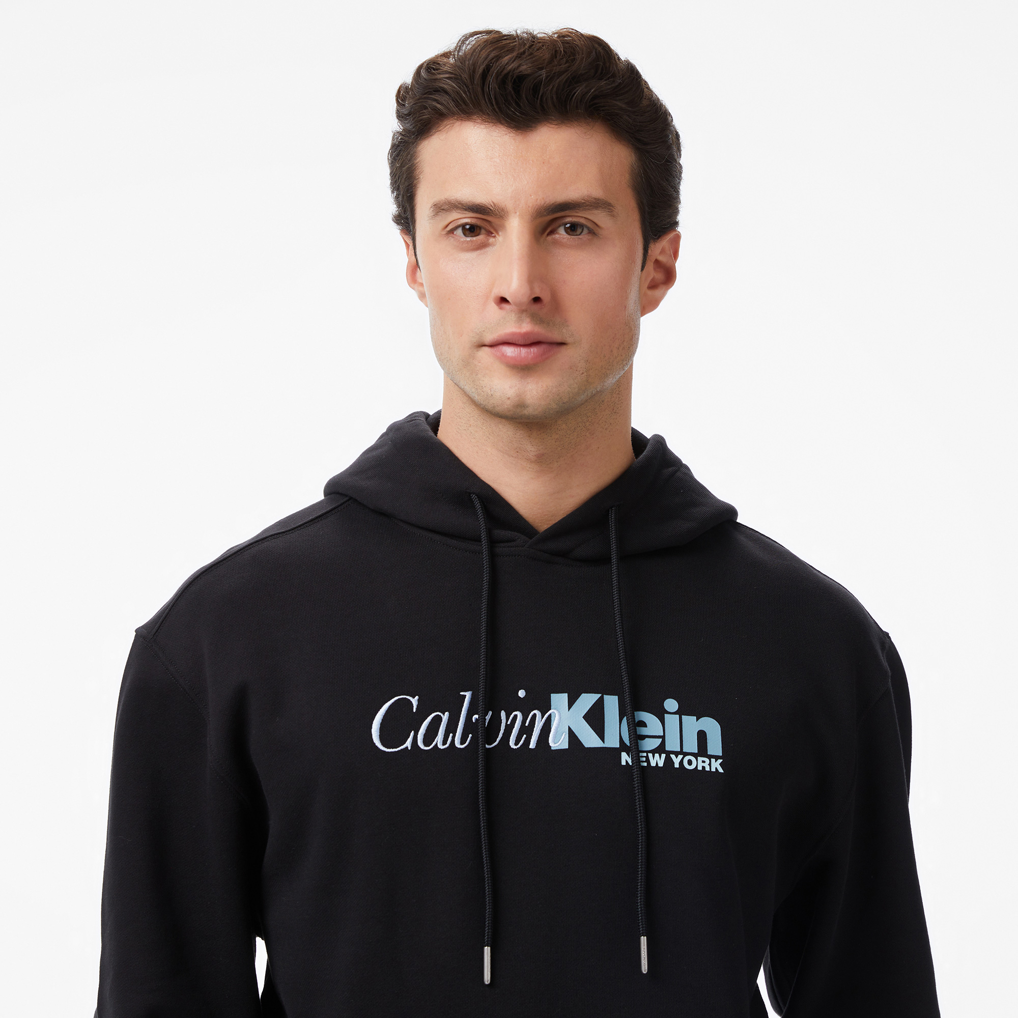 Calvin Klein Terry Cursive Graphic Erkek Siyah SweatshirtMLV04LD241G ...