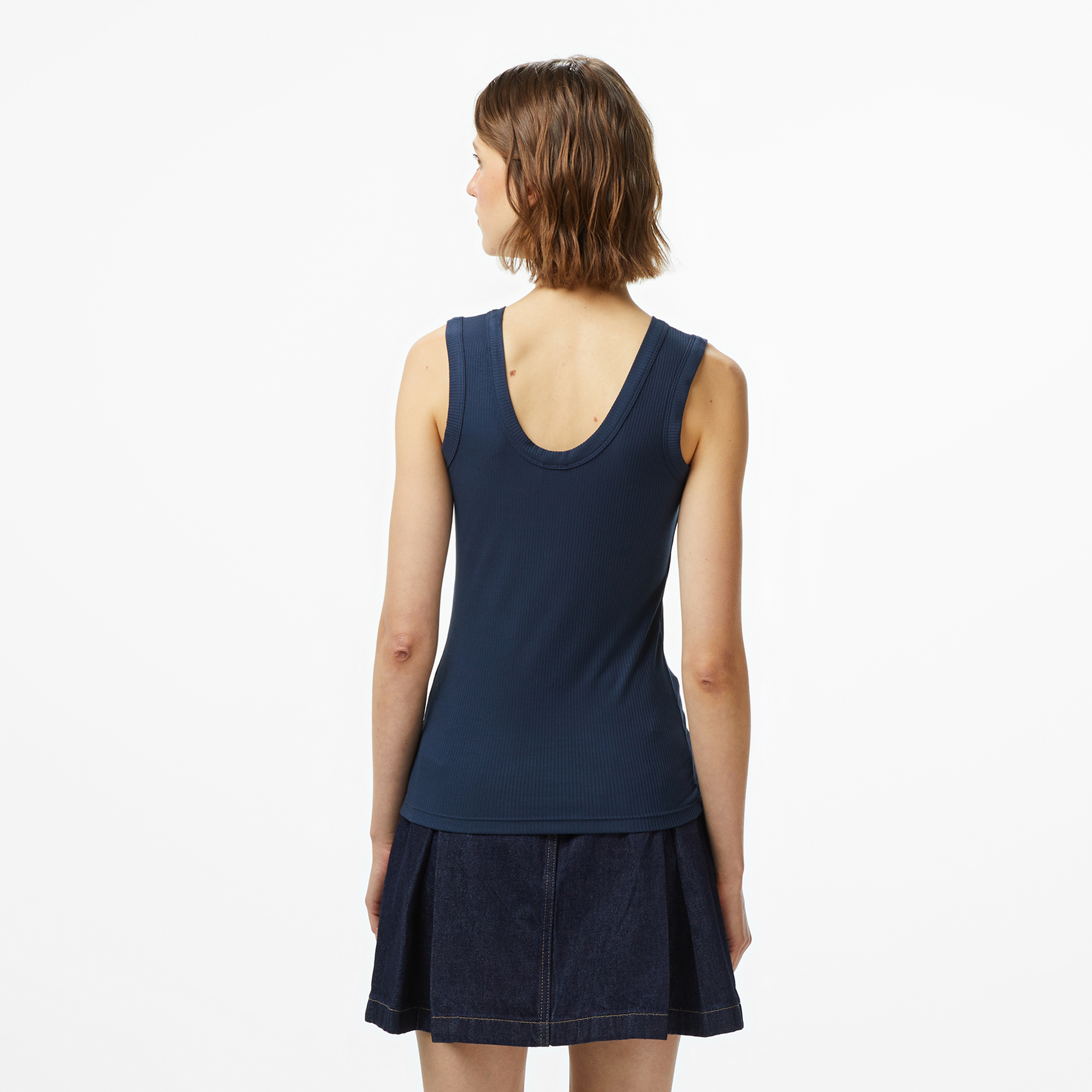 Calvin Klein Modal Tank Essential Kadın Mavi T-ShirtMLV044C900G| Occasion